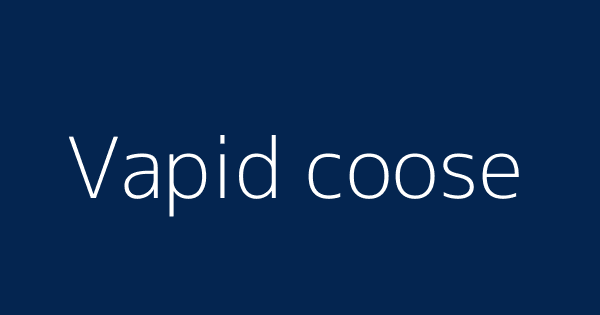 Vapid Definition